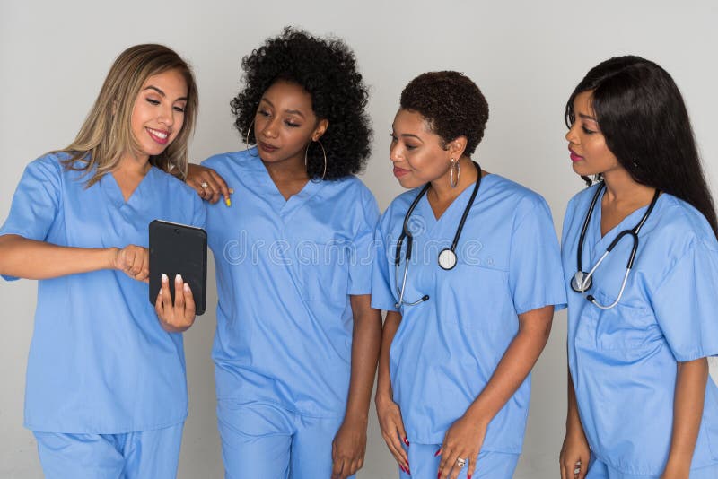 Group of Nurses stock photo. Image of nursing, african - 118728916