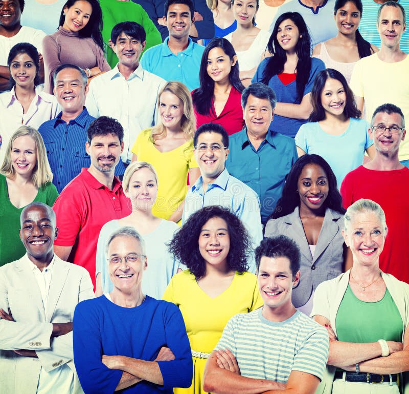 Large Group of Multi - Ethnic People Stock Image - Image of ethnic ...