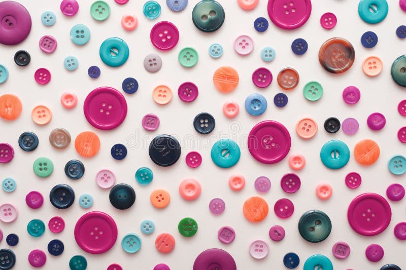 Large Group of Multicolored Clothing Buttons Stock Photo - Image of ...