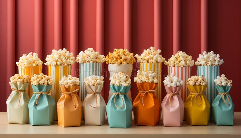 Large Group of Objects in a Row on Stage Theater Generated by AI Stock ...