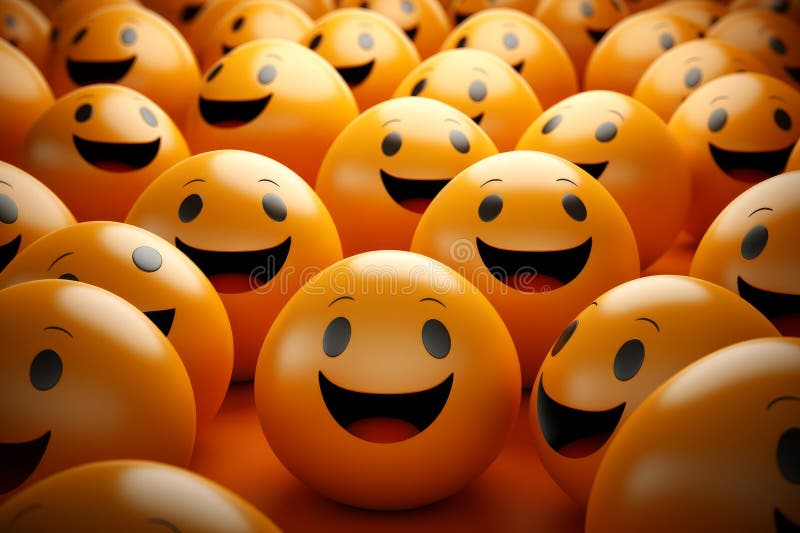 An Orange with a Smiley Face on it Stock Illustration - Illustration of ...