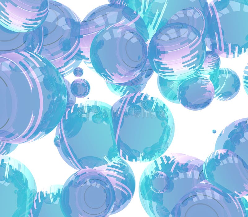 Large Group of Orbs or Spheres. Stock Illustration - Illustration of ...