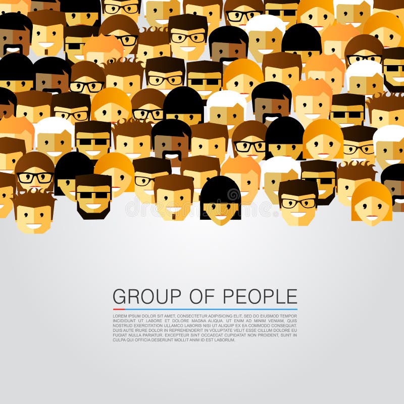 Large Group People Cartoon Stock Illustrations – 4,561 Large Group ...