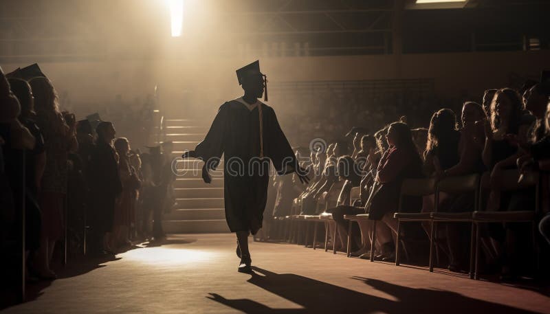 Large Group of People Celebrate Successful Performance Generated by AI ...