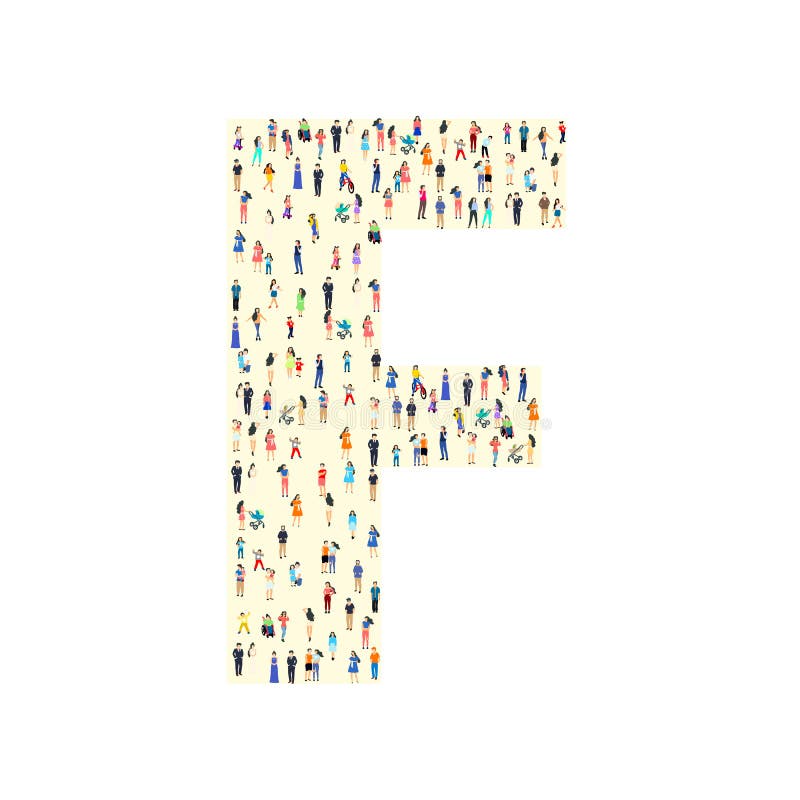 Different People Letter F Stock Illustrations – 9 Different People ...