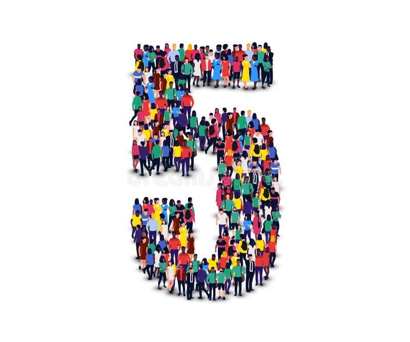 Large Group of People in India Map with Infographics Elements ...