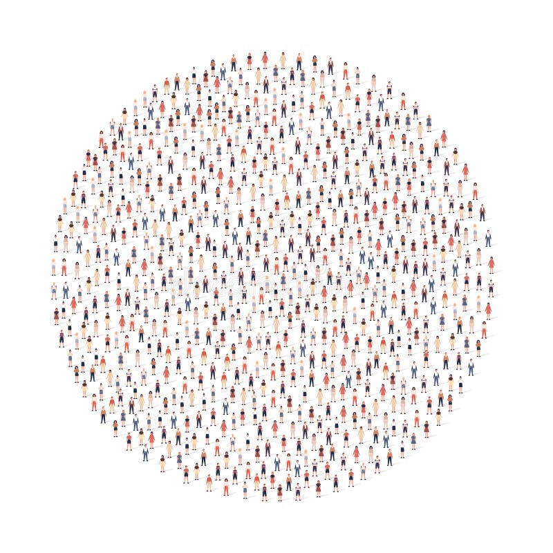 Circle People Crowd Silhouette Stock Illustrations – 1,562 Circle ...