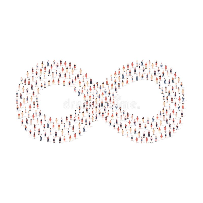 Silhouette Infinity with Sakura on White Background Stock Vector ...