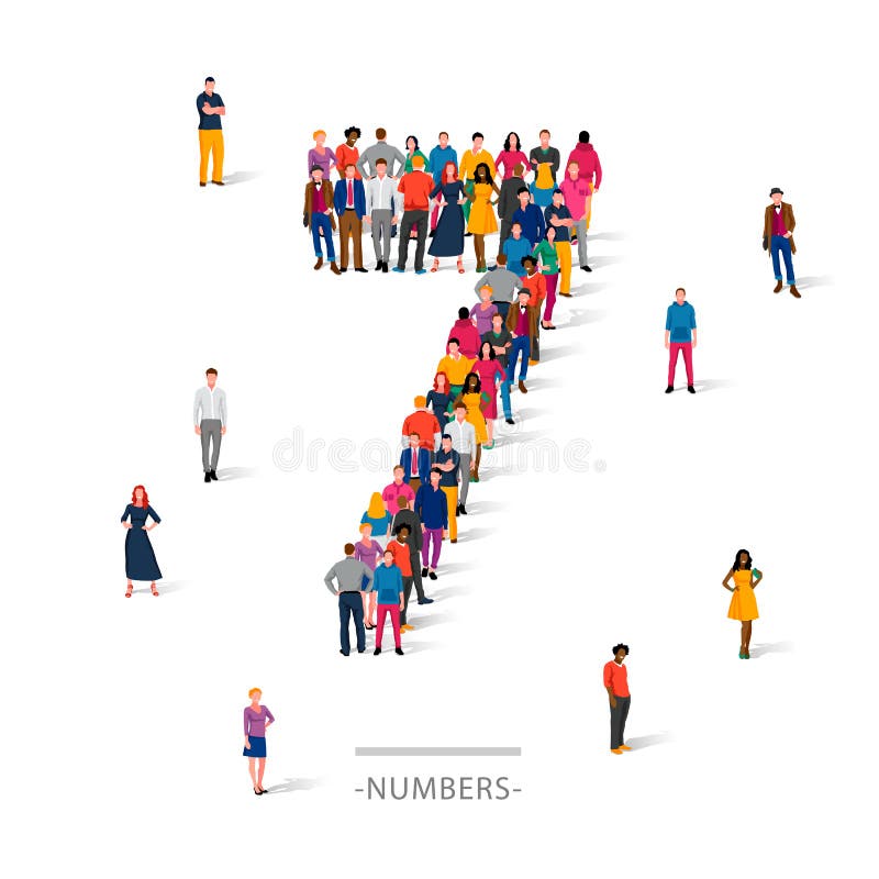 A Large Group of People is Standing in Colored Clothes in the Shape of ...