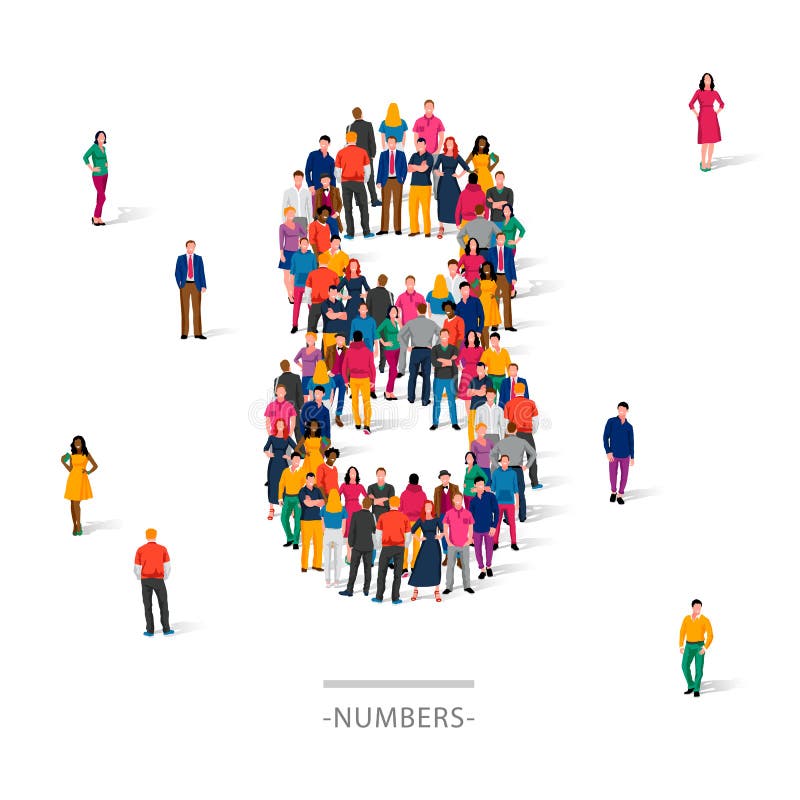 A Large Group of People is Standing in Colored Clothes in the Shape of ...