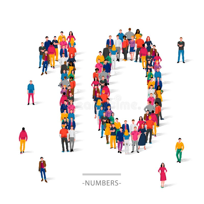 A Large Group of People is Standing in Colored Clothes in the Shape of ...