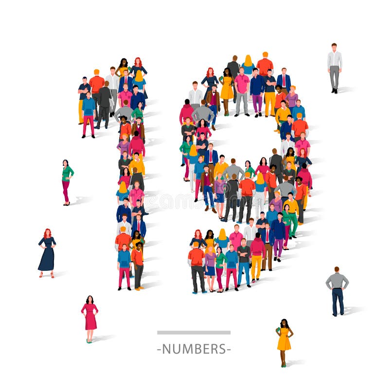 A Large Group of People is Standing in Colored Clothes in the Shape of ...