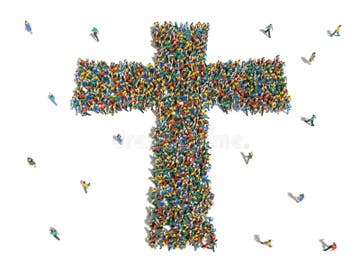 People Forming Cross Stock Illustrations – 174 People Forming Cross ...