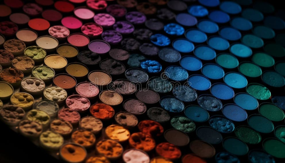 A Large Group of Shiny, Defocused Circles in Vibrant Colors Generated ...