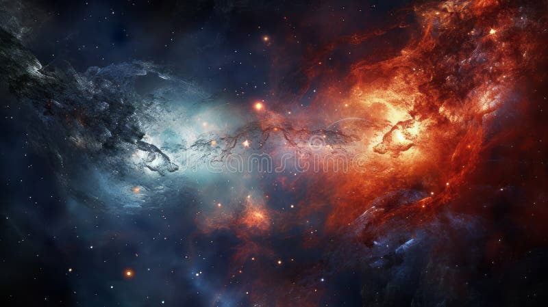 Large Group of Stars in the Sky Stock Illustration - Illustration of ...