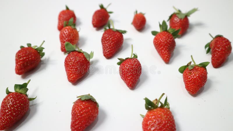 Large Group of Strawberries Isolated on White Background Stock Photo ...