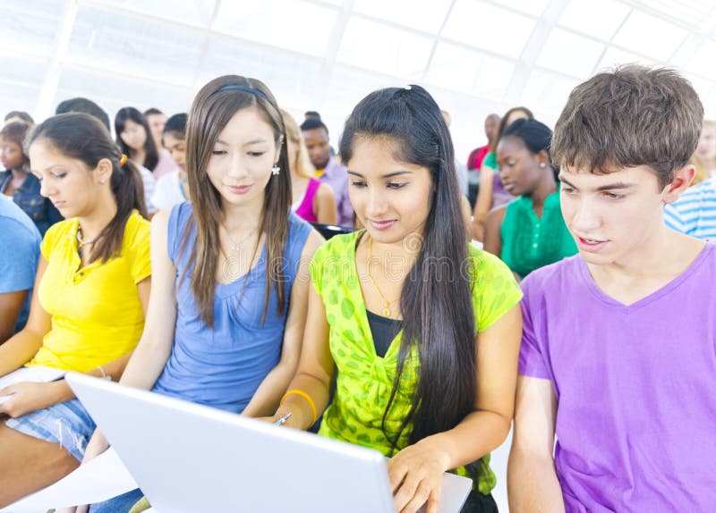 Large Group of Student in Conference Room Stock Photo - Image of event ...