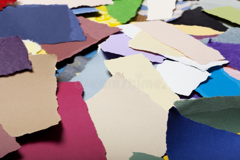Colorful Torn Paper Background Stock Photo - Image of studio, view ...