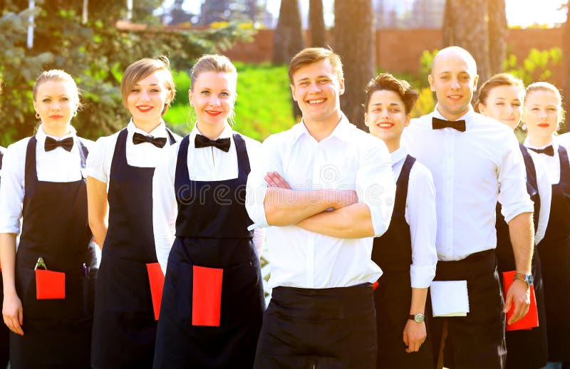 Waiter and waitress stock photo. Image of occupation - 30284438