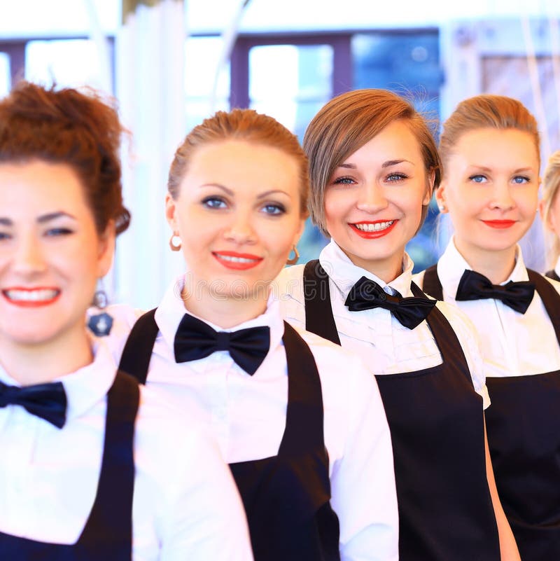 Large group of waiters stock photo. Image of group, catering - 50108968