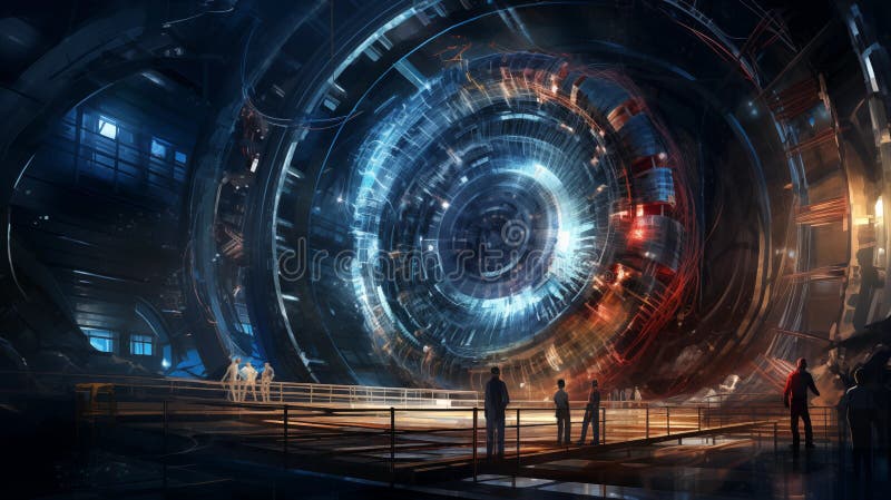 Large Hadron Collider stock photo. Image of indoors - 313164112