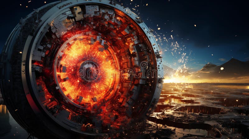 Large Hadron Collider stock photo. Image of creative - 313165714