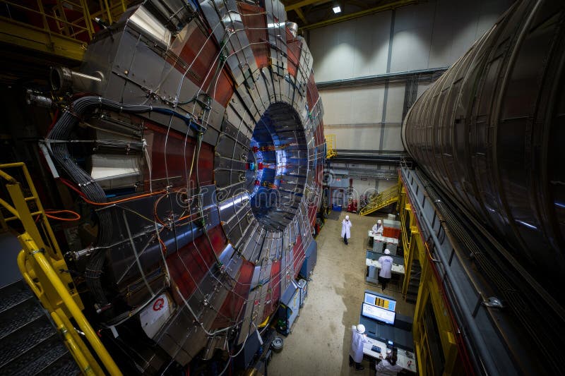 Large Hadron Collider stock image. Image of test, particle - 370125879