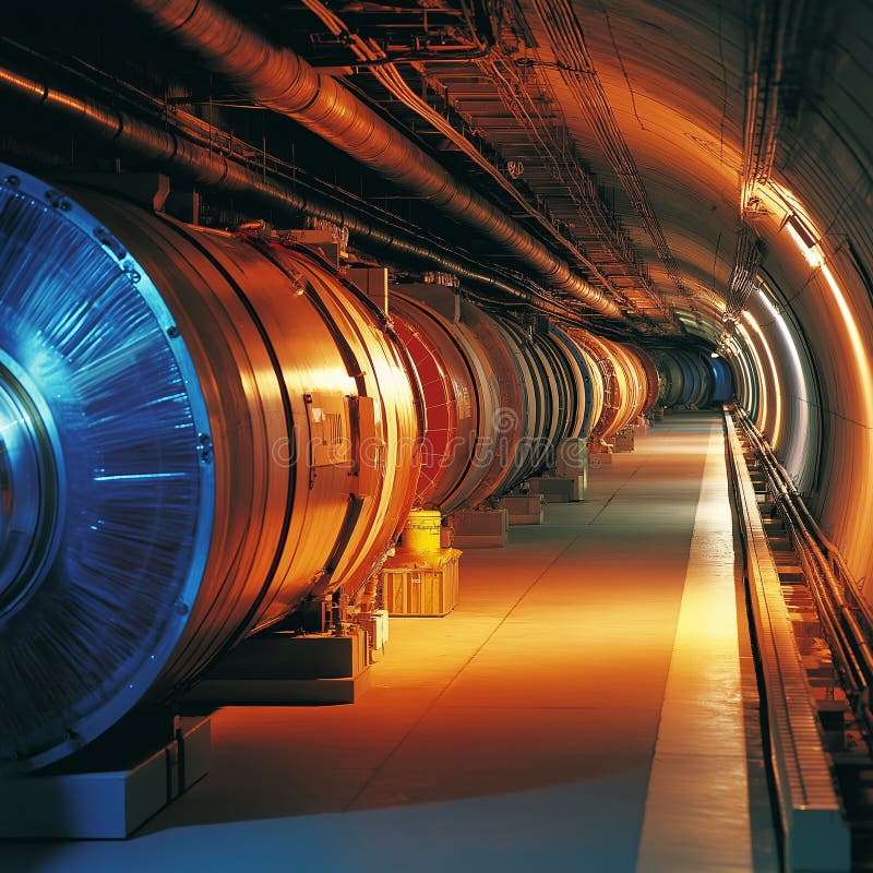 Large Hadron Collider stock image. Image of indoors - 345955133