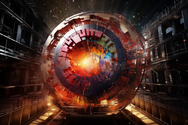 Large Hadron Collider stock image. Image of modern, scientific - 345955231