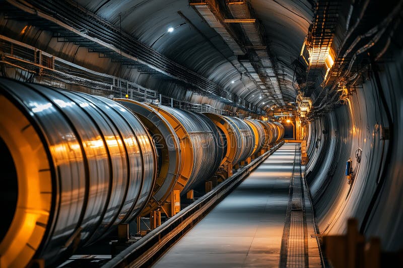 Large Hadron Collider stock image. Image of dome, particle - 339544109