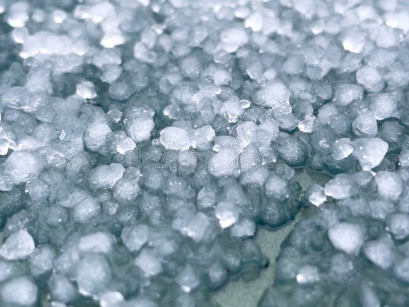 Large Hailstones on a Dark Background. Background, Texture Stock Photo ...