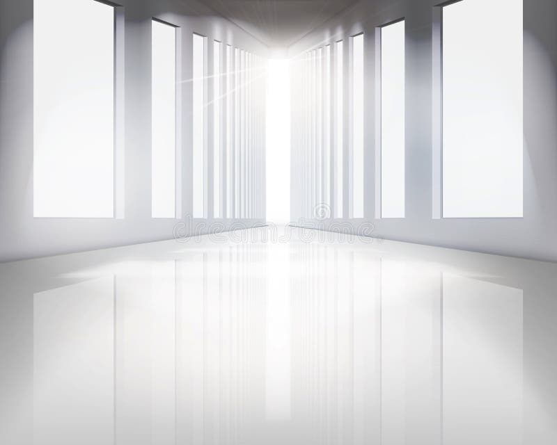 Large Hall. Vector Illustration. Stock Vector - Illustration of estate ...