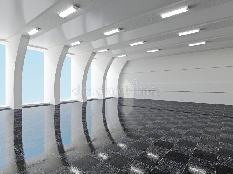 A large hall stock illustration. Illustration of ceiling - 35362622