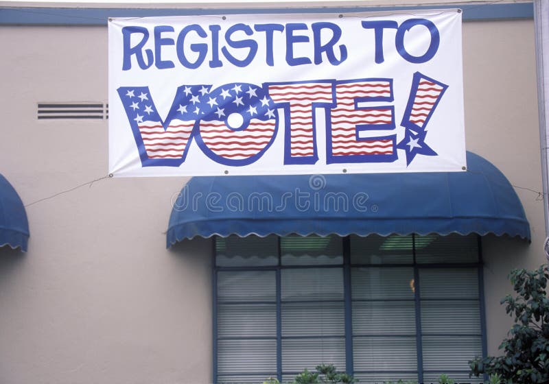 Register to Vote sign editorial stock photo. Image of clinton - 78418768