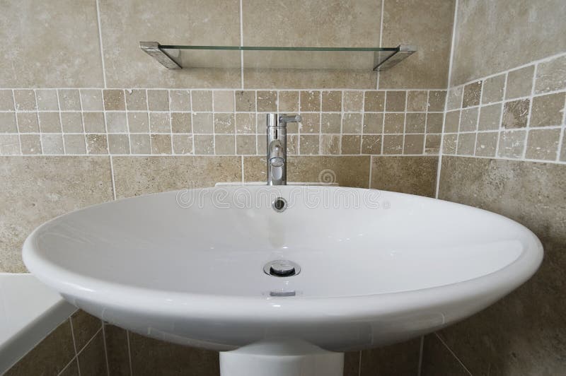 Large hand wash basin stock photo. Image of bathroom - 12218298