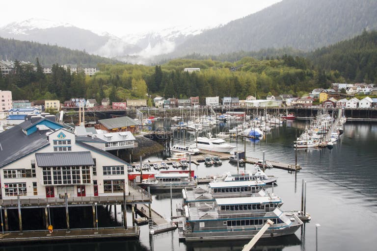 Large Harbor in Alaska stock image. Image of ocean, cruise - 27855729