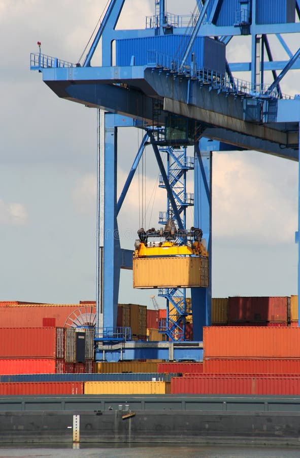 Large Harbor Crane stock photo. Image of dock, waterfront - 16705062