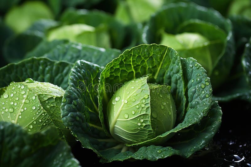 Large Heads of Fresh Young Cabbage. Stock Photo - Image of isolated ...