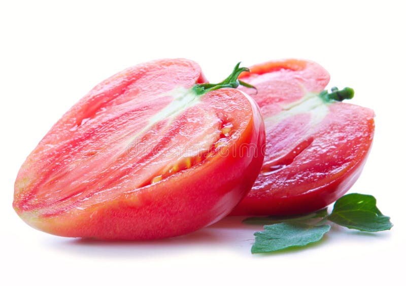 Large Heart-shaped Tomatoes. Stock Photo - Image of leaf, green: 45049738