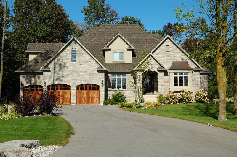 Large Home stock image. Image of grass, large, stone - 11120167