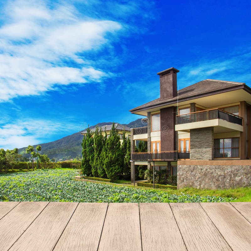 Large Family Home In Rural Area. Stock Photo - Image of color, home ...