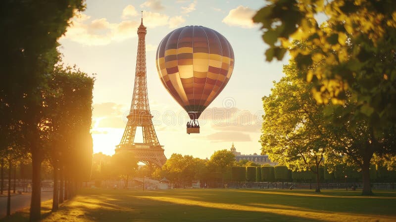 Large Hot Air Balloons Float Carefree Against the Backdrop of the ...