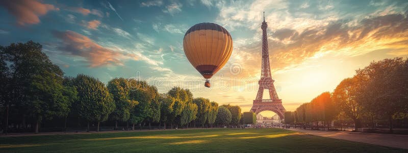 Large Hot Air Balloons Float Carefree Against the Backdrop of the ...