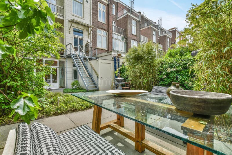 Large house backyard stock image. Image of exterior - 242775763