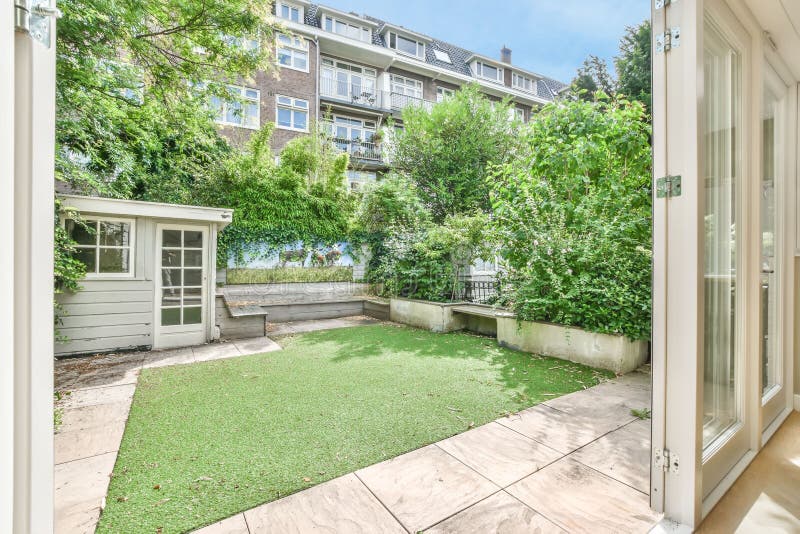 Large house backyard stock image. Image of house, outdoors - 241599605