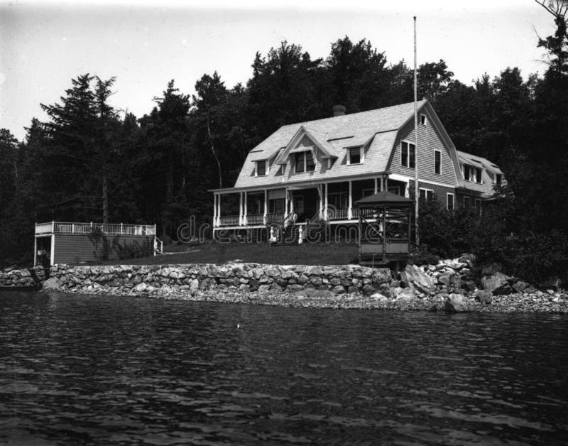 Large House With Gazebo, Overlooking Lake Picture. Image: 222533429