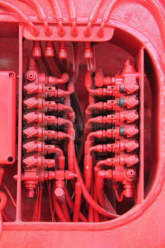 Large Hydraulic System. stock image. Image of hydraulics - 321414141