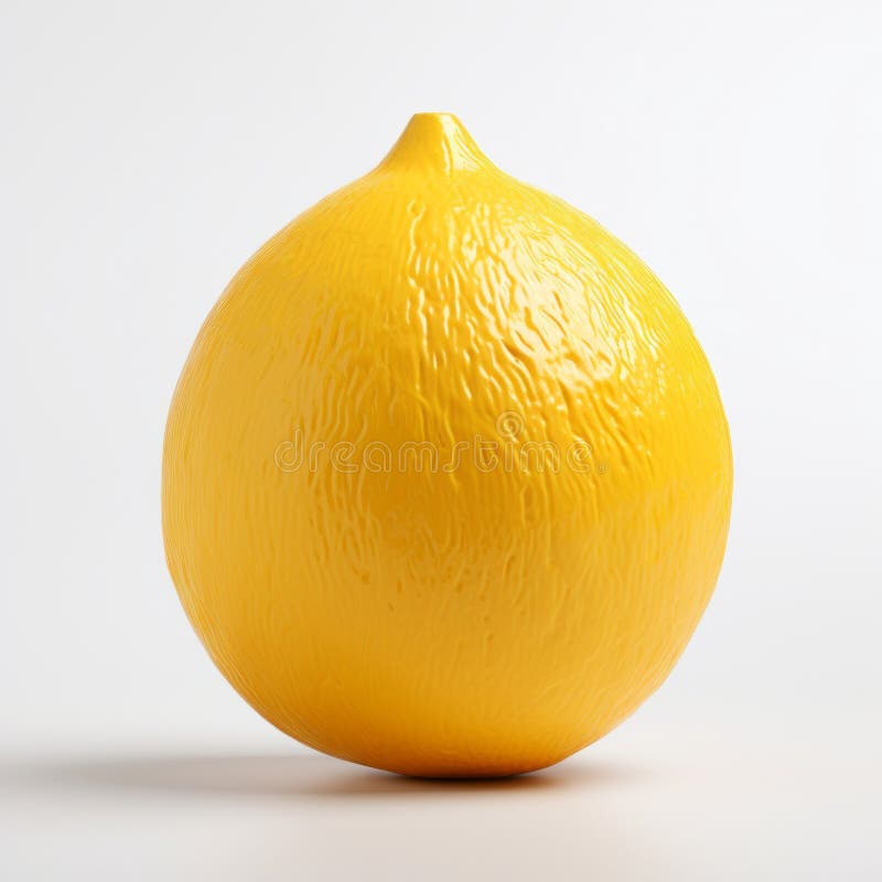 Handmade 3d Lemon Model with Bold Textured Surface and High Gloss Stock ...