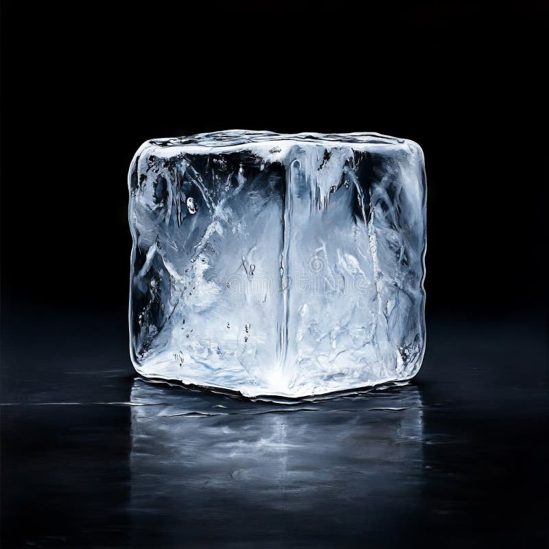 Square Ice Cube Sitting Top Table Stock Photos - Free & Royalty-Free ...