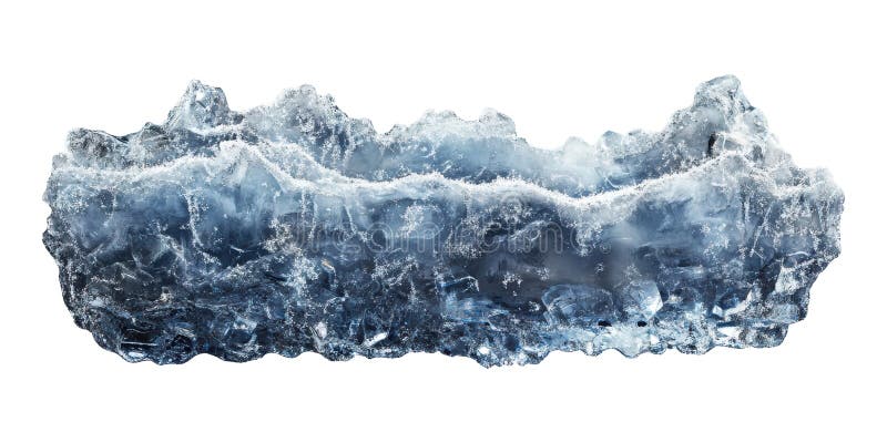 Large Ice Shard Cluster with Jagged Edges Isolated on Transparent ...